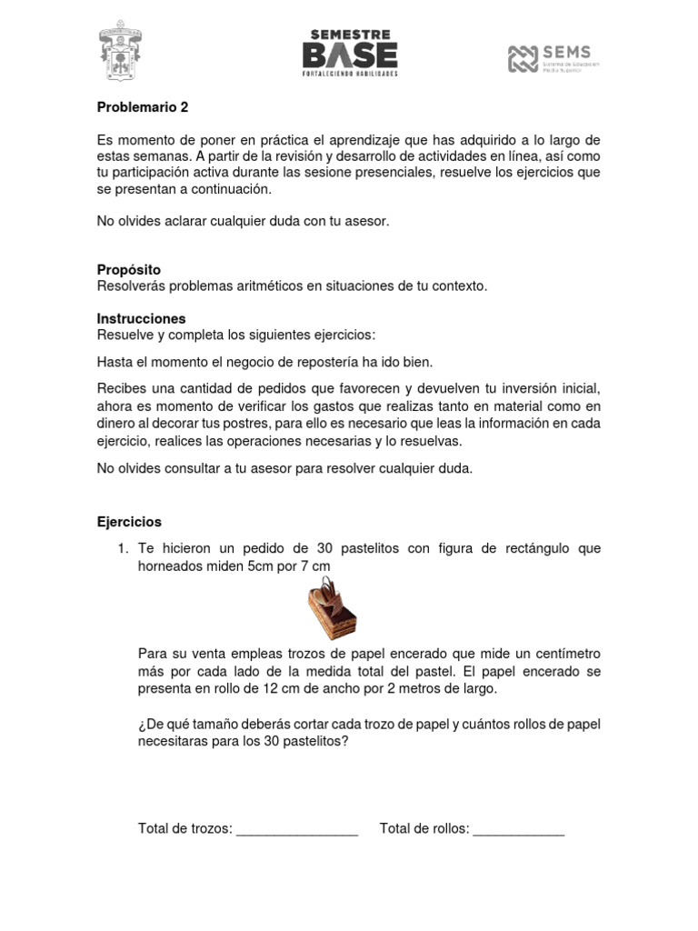 Problemario 2 | PDF