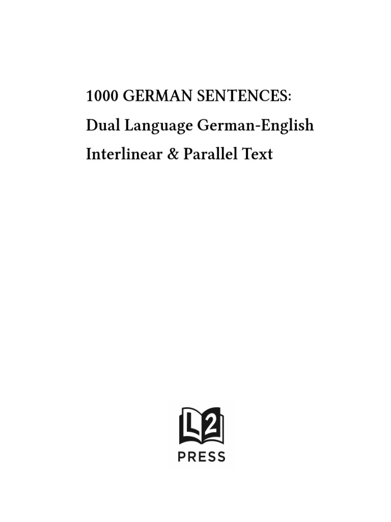 German 1000sentences Sample | Download Free PDF | German Language ...
