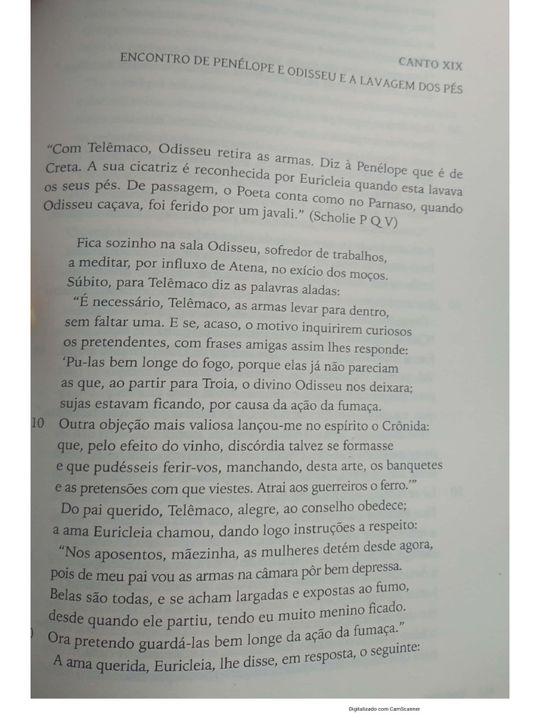 A Odisseia Canto XIX | PDF