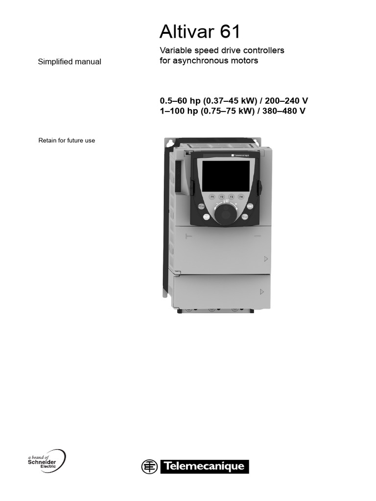 Inversor ATV61 | PDF | Direct Current | Power Supply