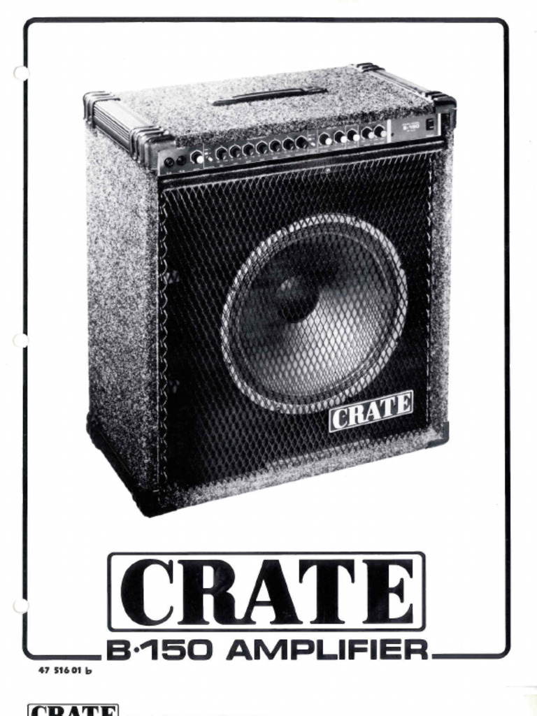 Crate b150 Bass Combo SM | PDF