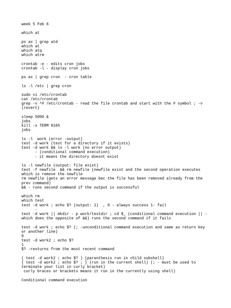 UNIX Week 5 | PDF | Software | Computer Architecture