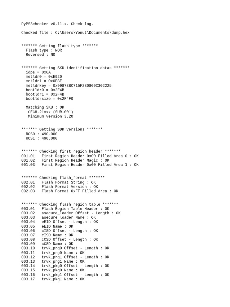 Dump Hex Checklog Pdf Computer Programming Computer Architecture 