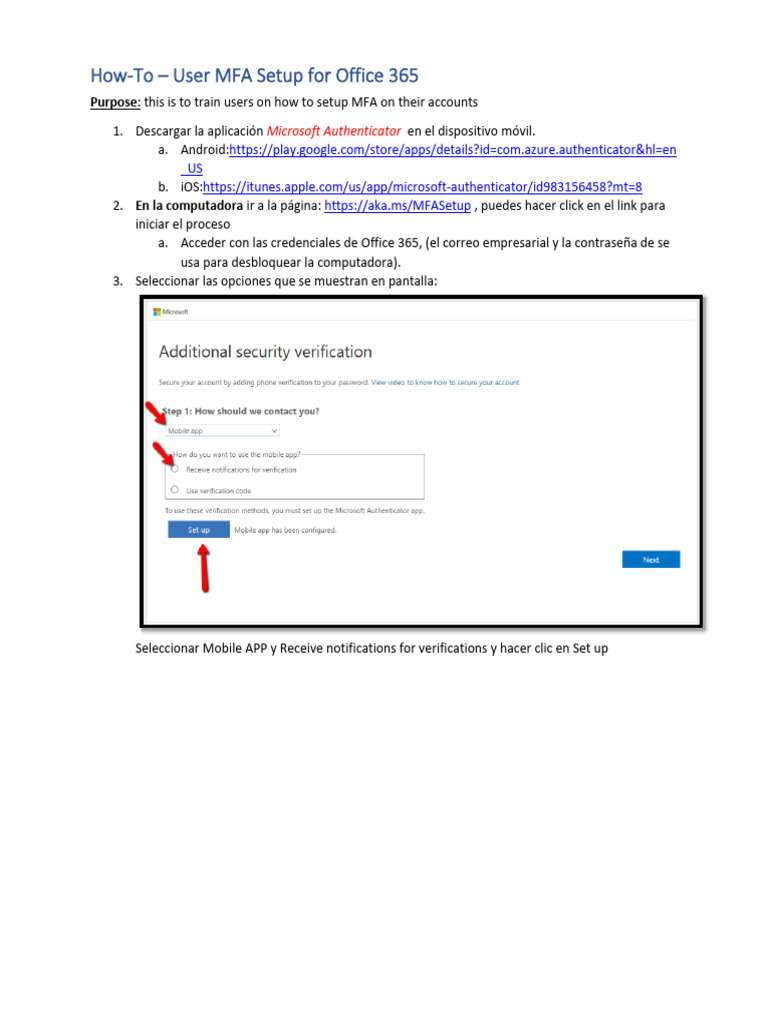 Manual MFA Con Opciones de Telefono | PDF