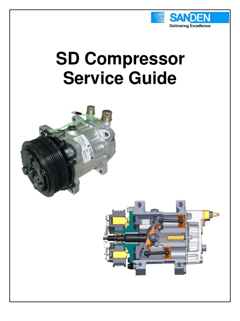 Compresor AC SanDen Service Guide Rev.2 | PDF | Air Conditioning | Gas ...