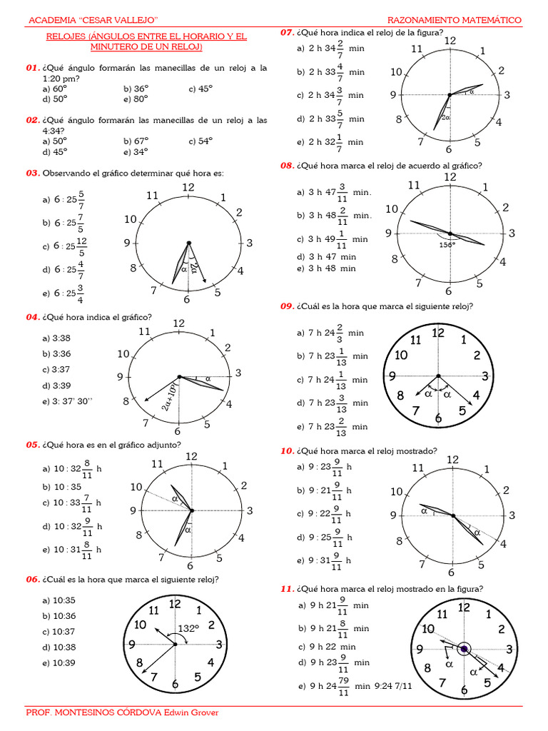 Relojes CV Setiembre 2021 | PDF | Reloj | Hora