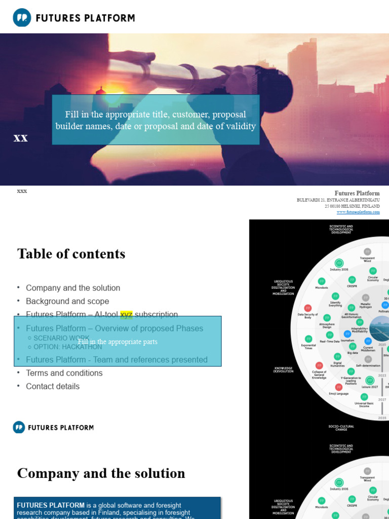 Futures Platform Proposal Template - 06 - 2022 - Master Copy 2 | PDF ...