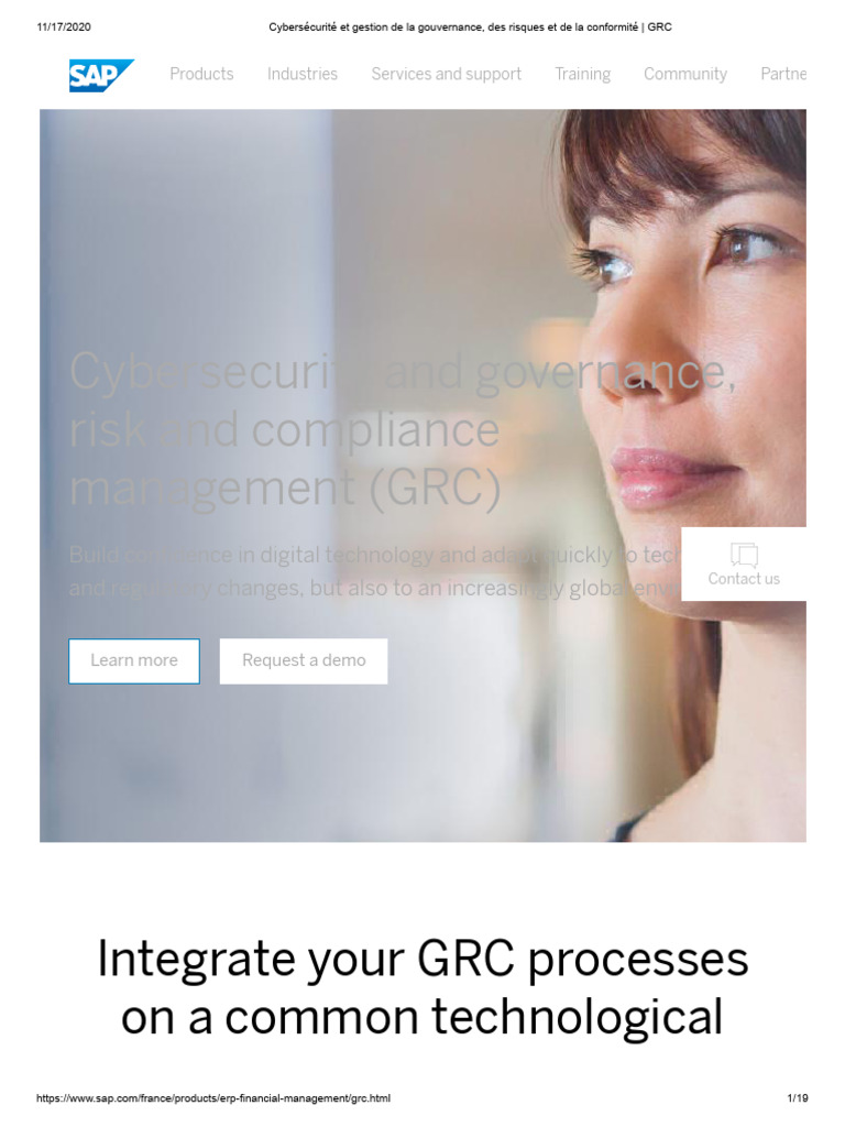 Cybersécurité Et Gestion de La Gouvernance, Des Risques Et de La Conformité - GRC | PDF ...