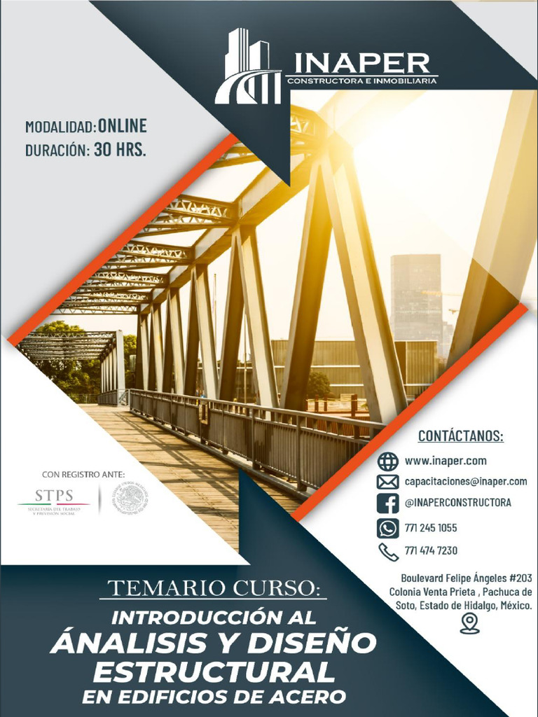 TEMARIO-2023-CURSO-INTRODUCCION-AL-ANALISIS-Y-DISEÑO-ESTRUCTURAL-EN-EDIFICIOS-DE-ACERO | PDF ...