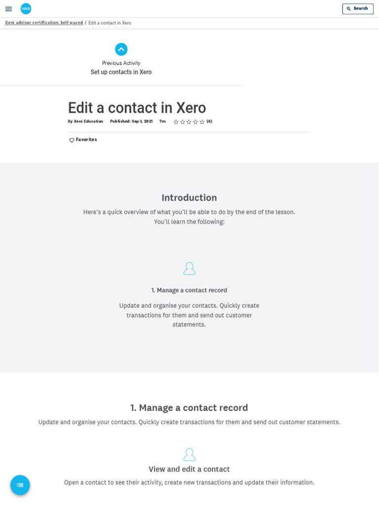AD-CERT-CT-02 Edit A Contact in Xero | PDF | Computing | Software