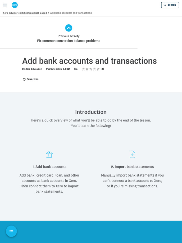 Xero Bank Account Setup Guide | PDF | Software | Financial Services