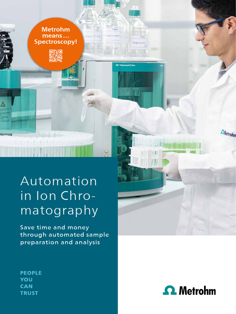 Automation in Ion Chro-Matography: Metrohm Means Spectroscopy! | PDF ...