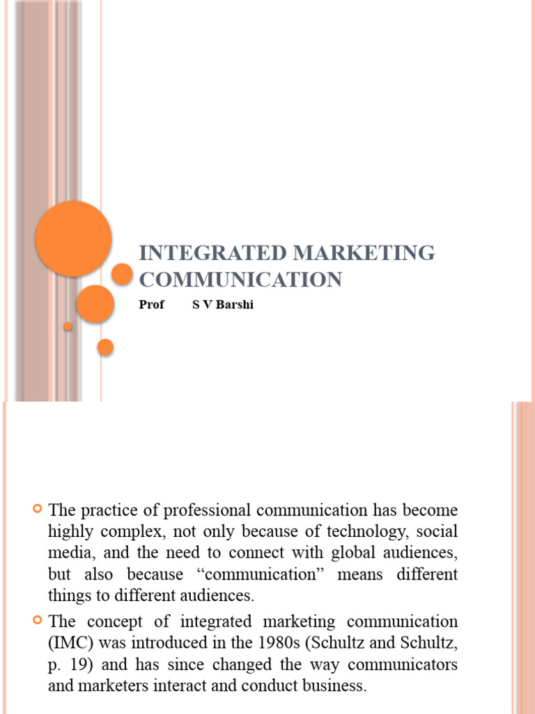 Integrated Marketing Communication - IM | PDF | Marketing ...
