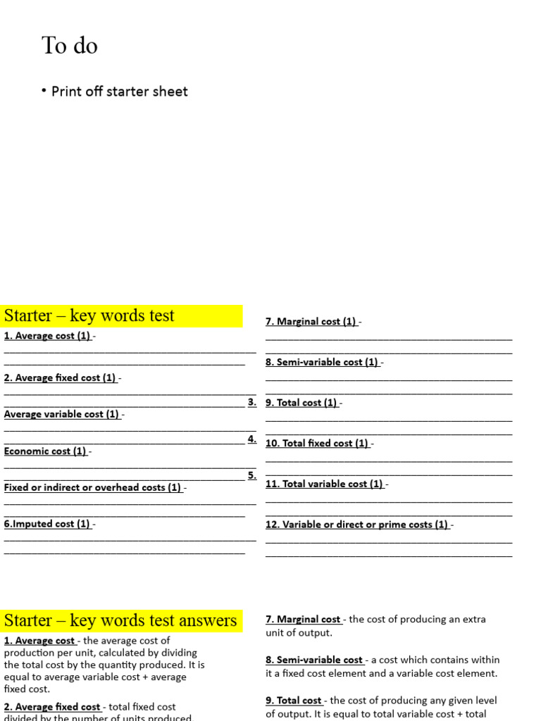 Understanding Cost Curves and Types | PDF | Marginal Cost | Average Cost