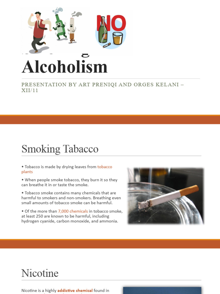 Smoking and Alcoholism: Health Risks Explained | PDF | Tobacco Smoking ...
