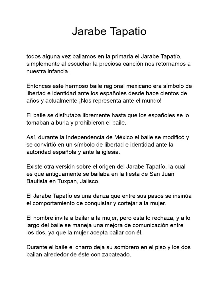Jarabe Tapatio | PDF