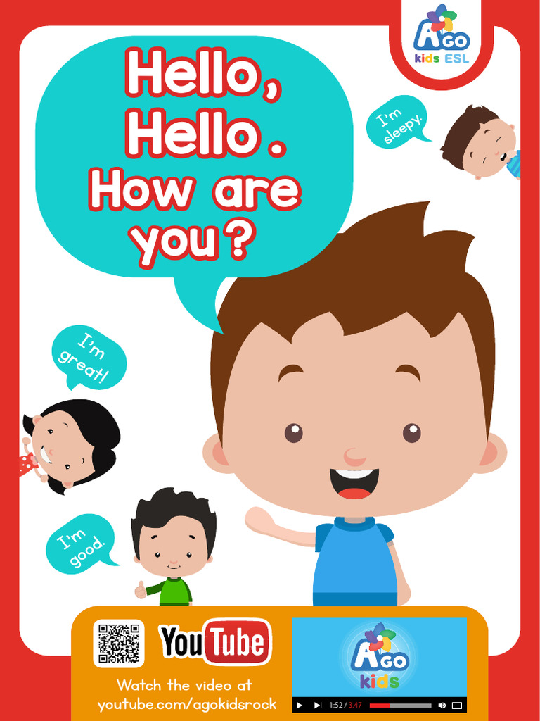 Hello Hello How Are You Flashcard Pack | PDF