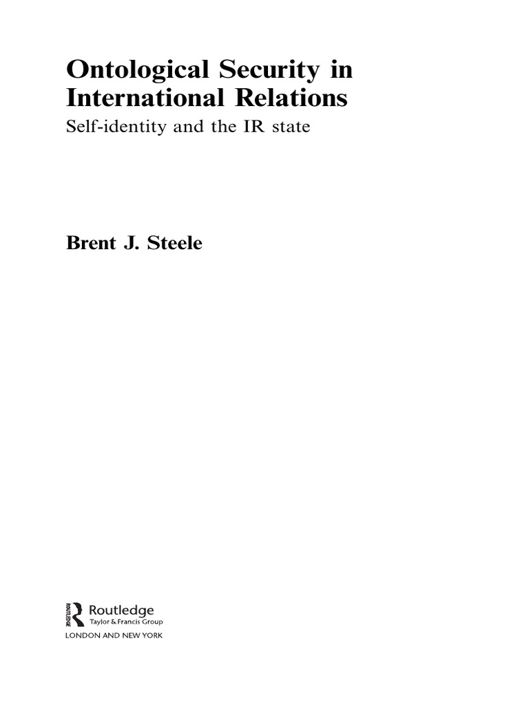 Steel Brent Ontological Security in International Re | PDF ...