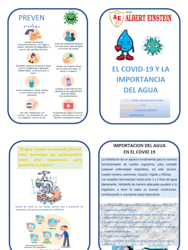 DIPTICO | PDF | Agua | Especialidades Medicas