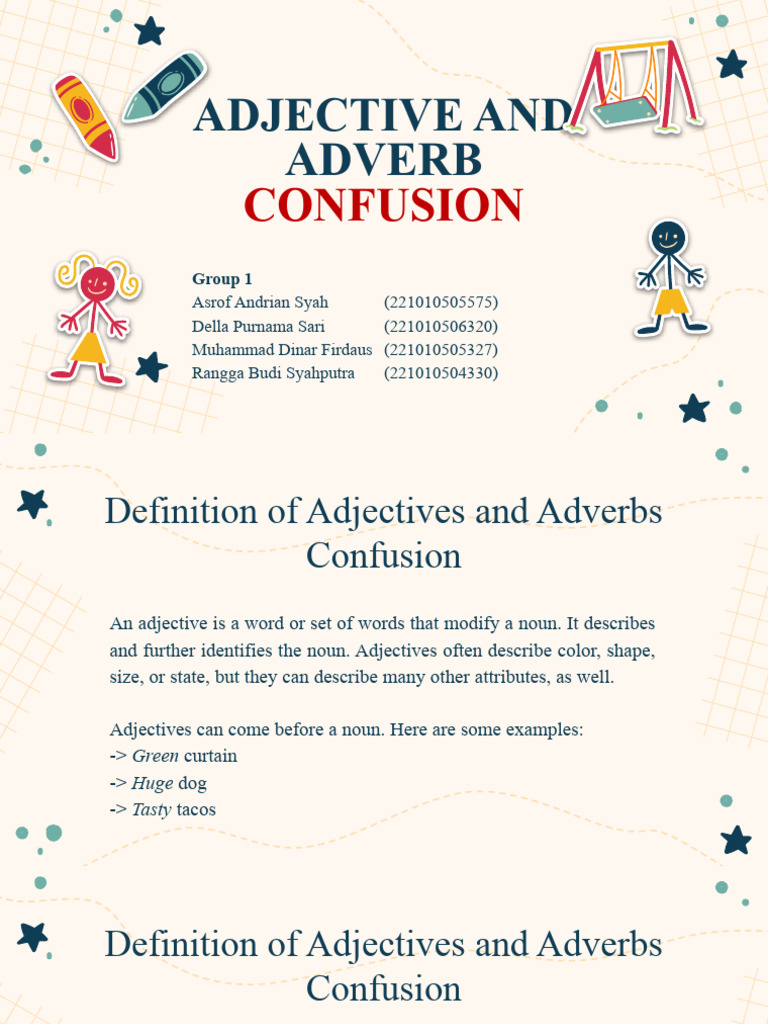 Kel 1 English - Adjective & Adverb Confusion | PDF
