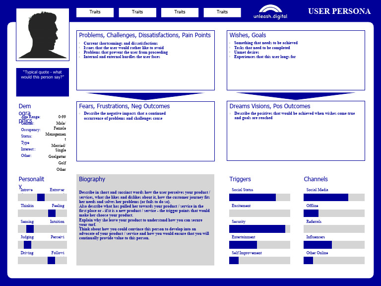 Template User Persona | PDF | Cognition | Psychology