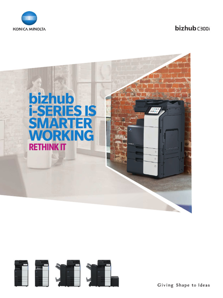 Konica Minolta Bizhub C300i Spec Sheet | PDF | Fax | Image Scanner