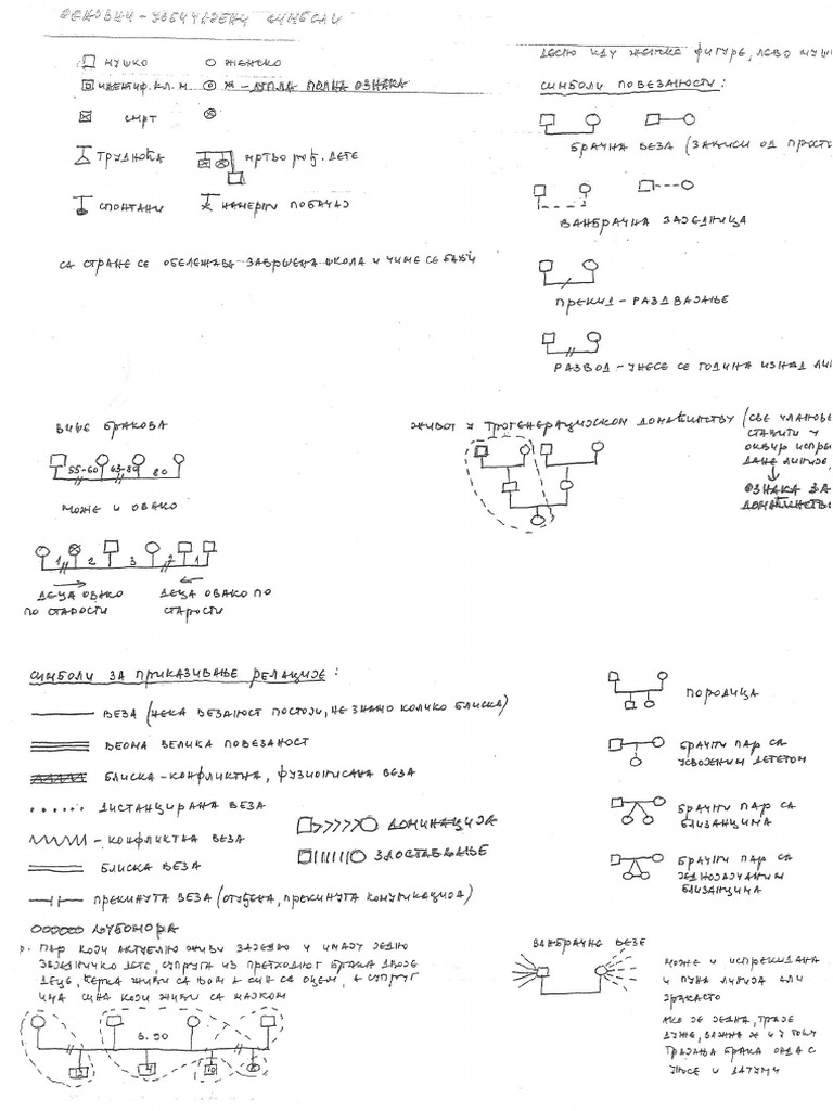 Genogram Simboli 1 | PDF