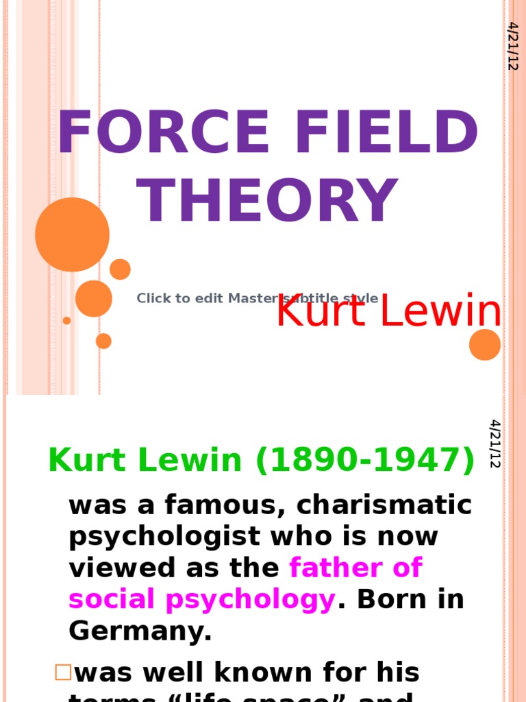 Force Field Theory | PDF | Social Psychology | Emergence