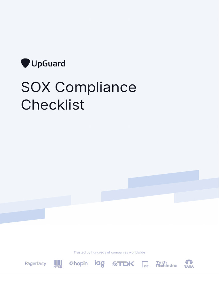 SOX Compliance Guide for Security Teams | PDF | Security | Computer ...