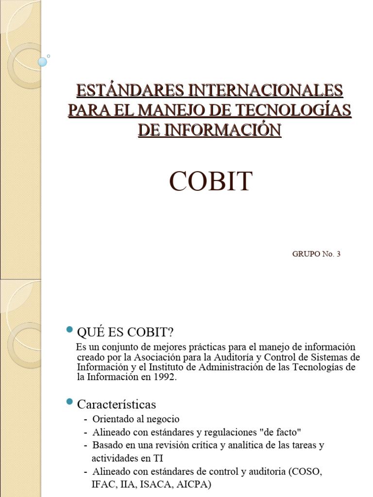 COBIT | PDF | Cobit | Auditoría