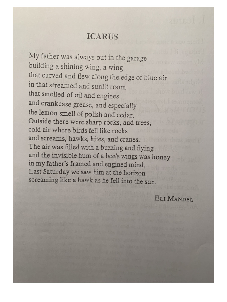 Icarus Poems | PDF