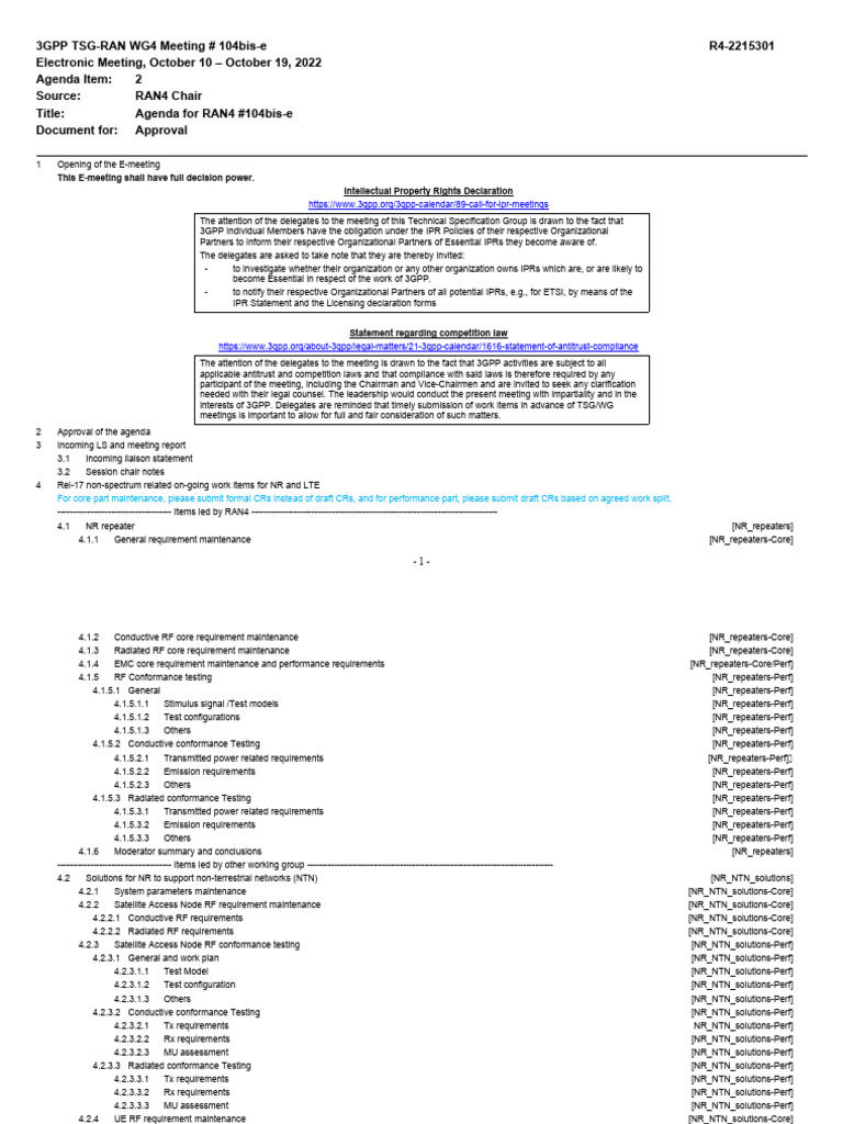 R4 2215301 | PDF | 3 Gpp | Information And Communications Technology