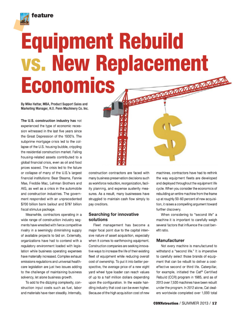 Economic Issues When Looking at New VS Rebuilding | PDF