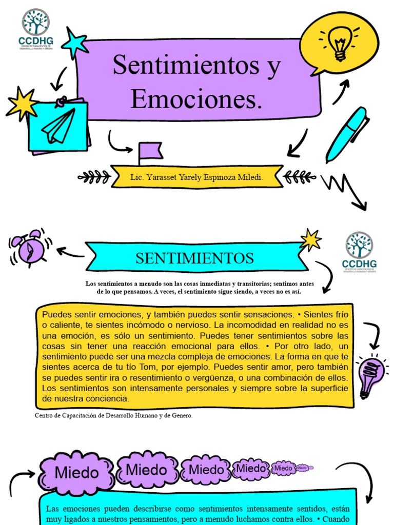 Sentimientos y Emociones | PDF | Las emociones | Temor