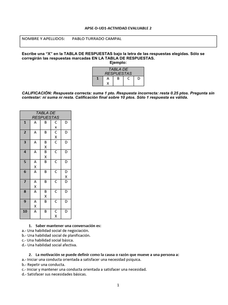 Apse D Ud1 Ae2 | PDF | Las emociones | Motivacional
