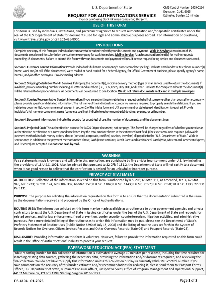 Ds4194 Authentication Federal | PDF | Debit Card | United States Postal ...