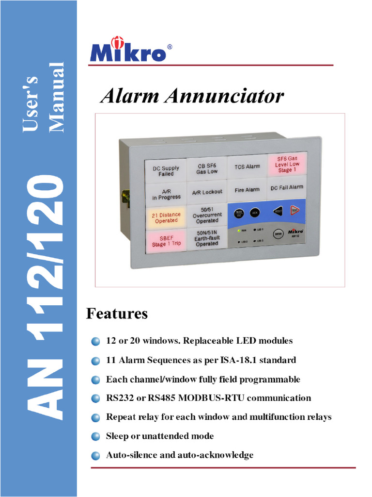 Mikro AN112 USER MANUAL - Manualzz | PDF