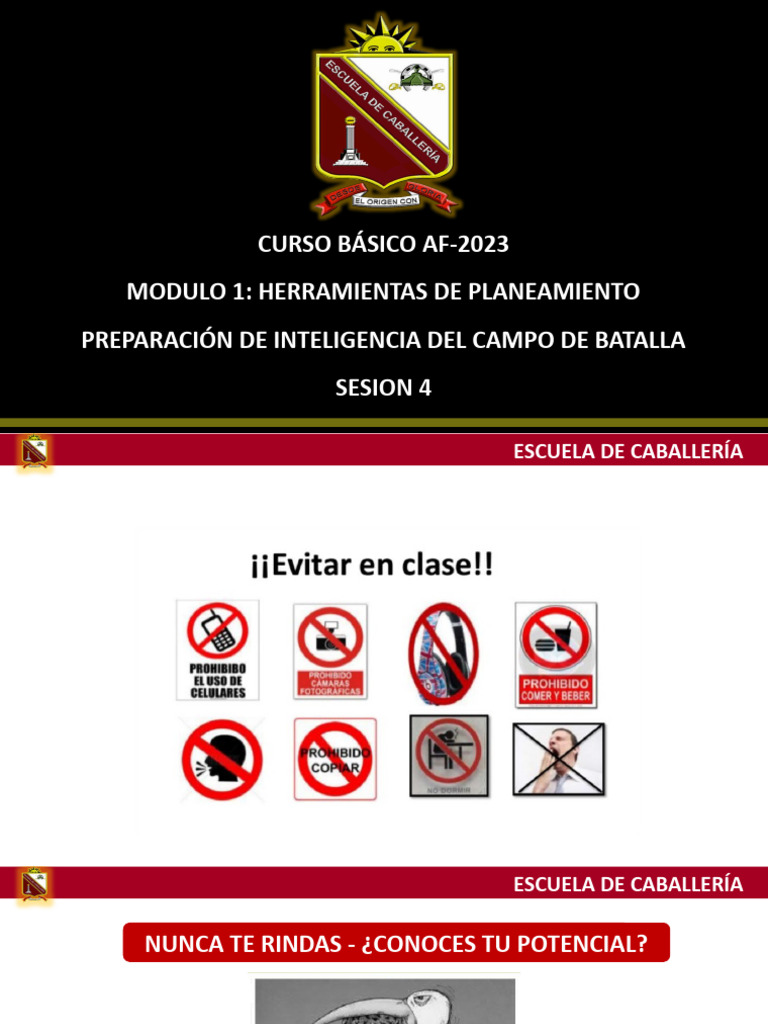 SESIÓN 4 PICB - BASICO 2023 | PDF | Militar