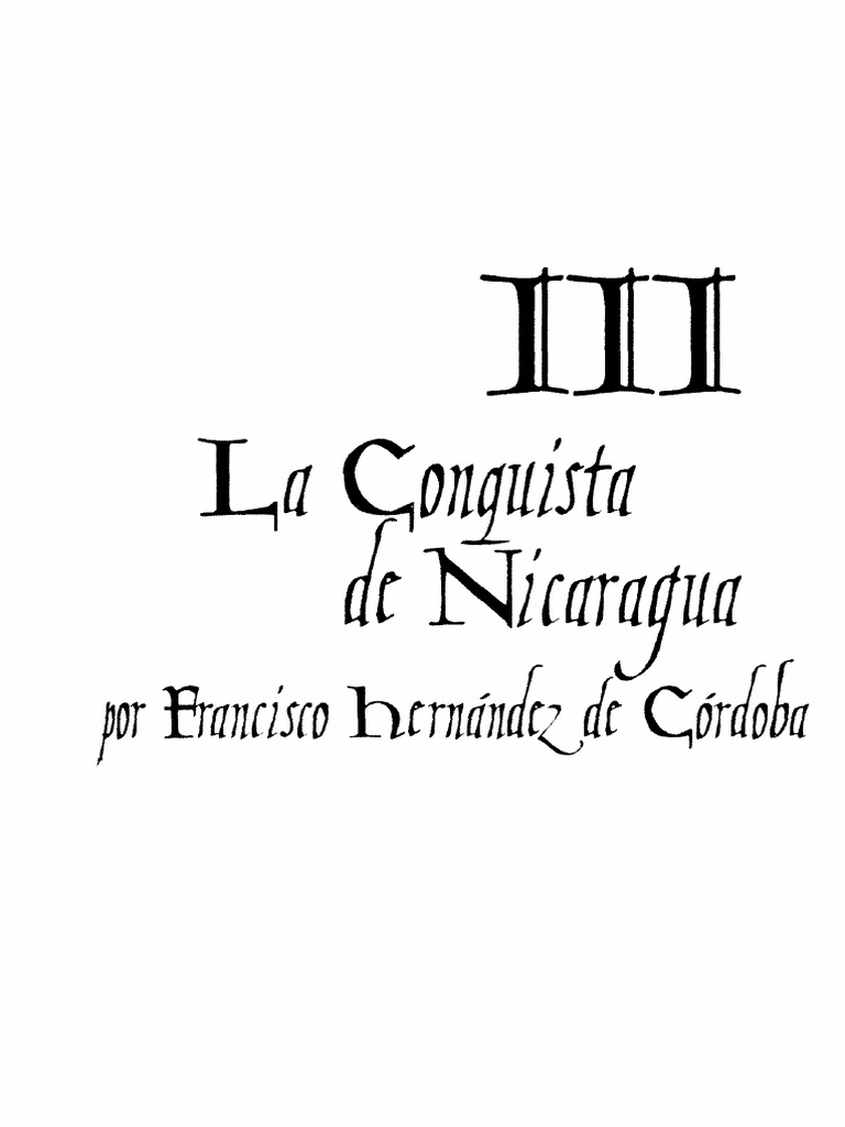 La Conquista de Nicaragua. Documento para Busqueda | PDF | España ...
