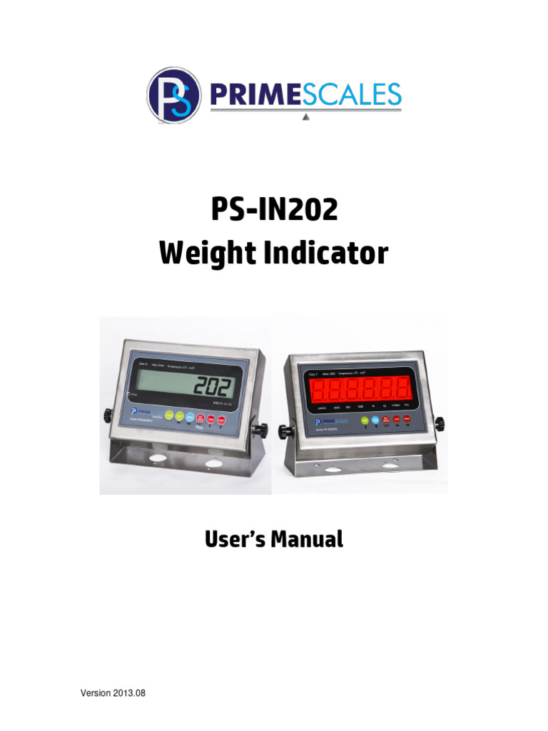 Manual Bascula - 2015PS-IN202SS | PDF | Menu (Computing) | Weight