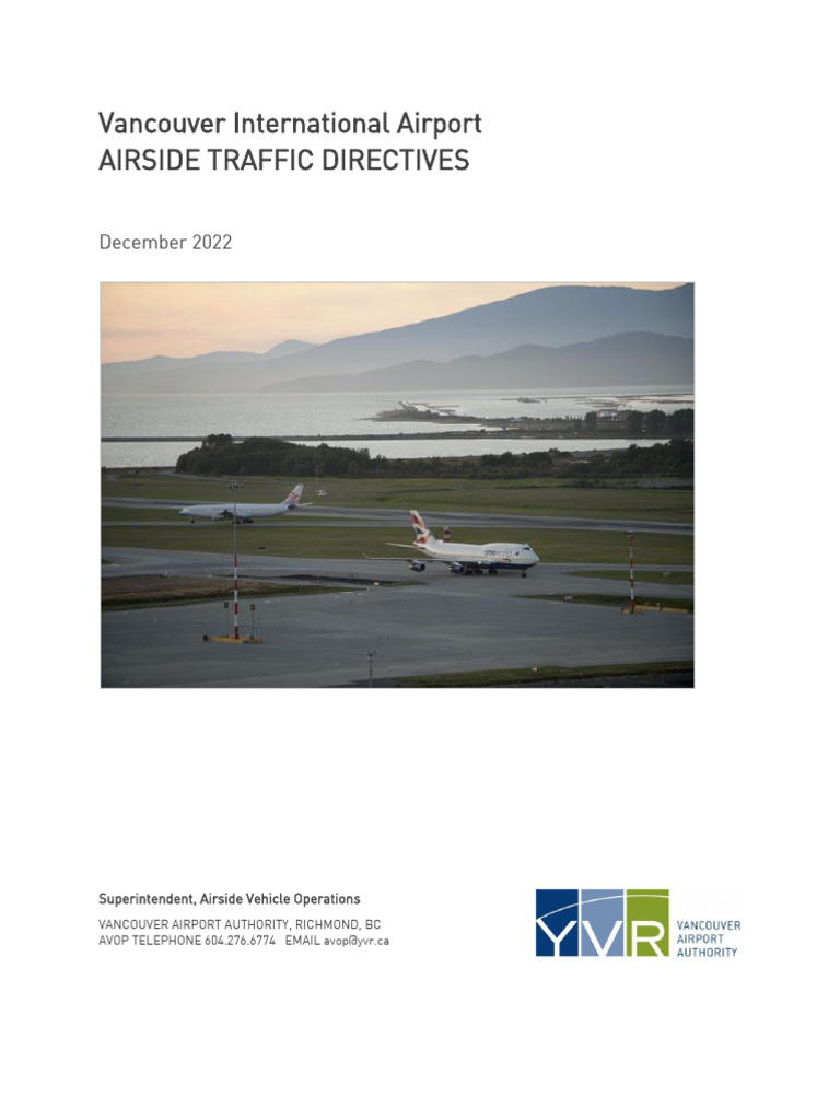 Airside Traffic Directives 2022 | PDF | Driver's License | Airport