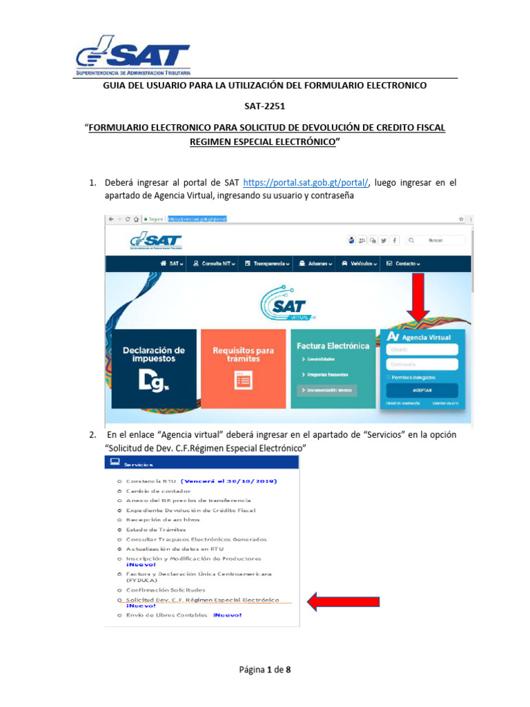 Guia Del Usuario para La Utilizacion Del Formulario Electronico Sat ...