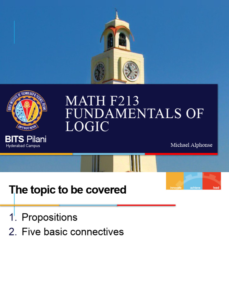Fundamentals of Logic | PDF | Contradiction | Metalogic