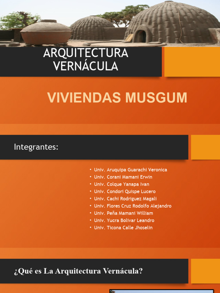 Arquitectura Vernácula: Viviendas Musgum | PDF | Estudios de idiomas ...