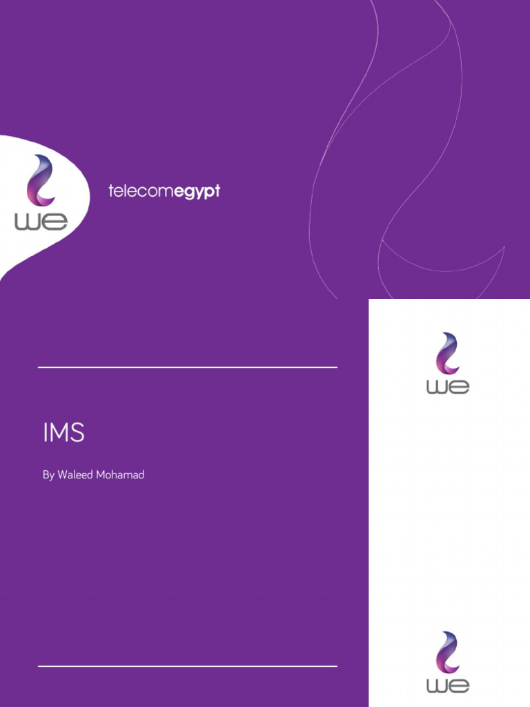 IMS Training | PDF | Ip Multimedia Subsystem | Computer Network