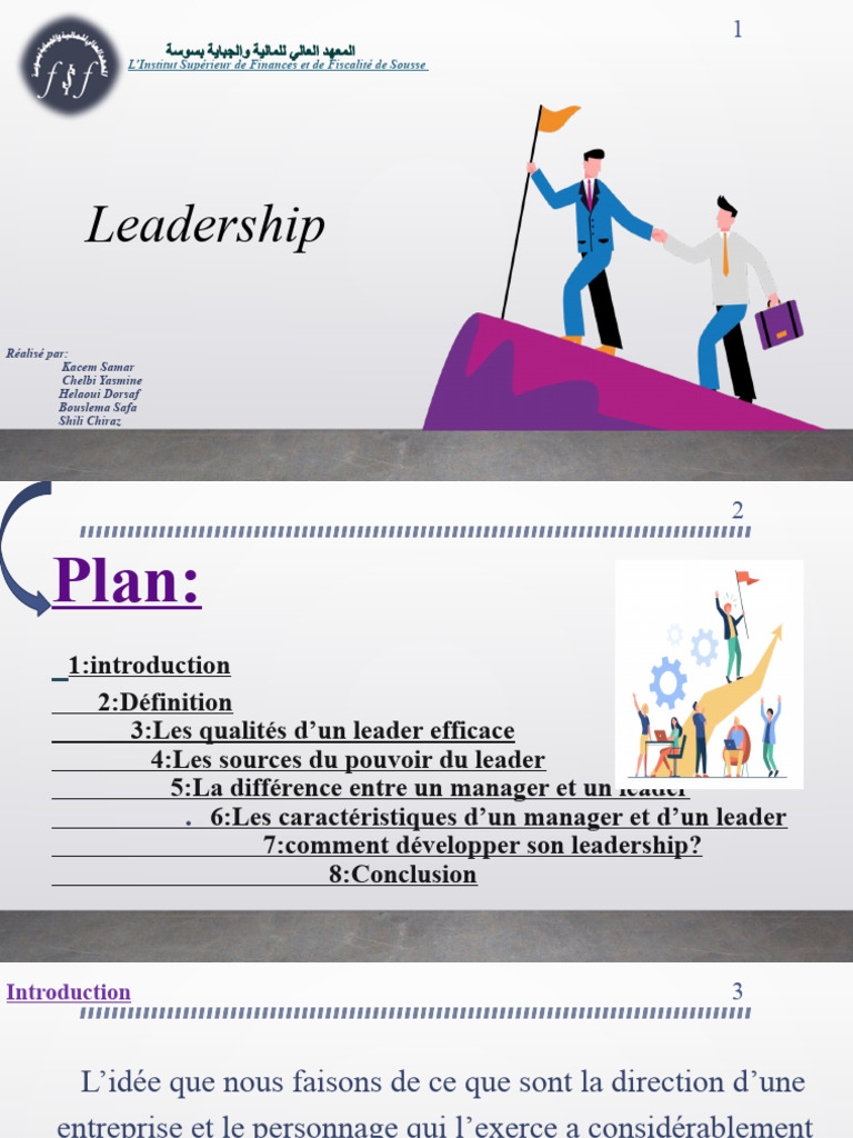 Presentation Leadership | PDF | Direction | Charisme