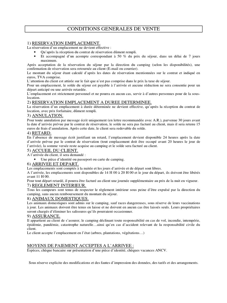 Contrat de Reservation La Claparede 2023-2 | PDF | Facture