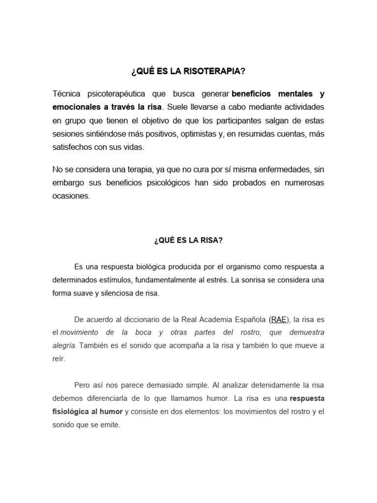 Que Es La Risa | PDF | La risa | Humor