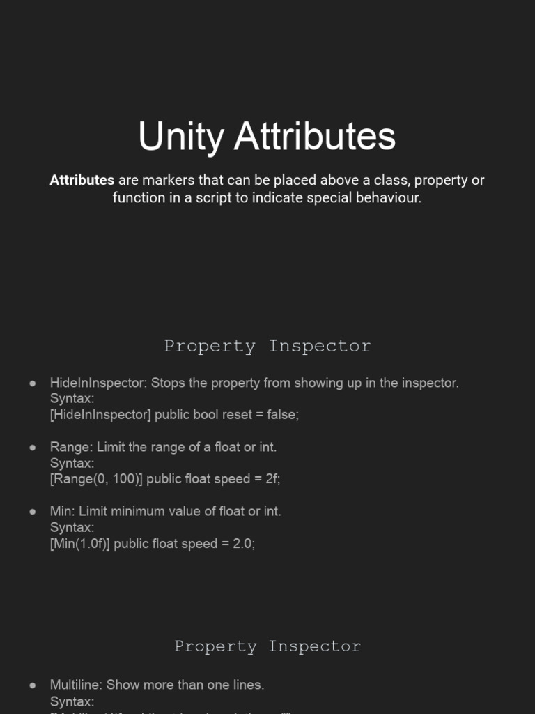 Unity Attributes12312 Pdf Callback Computer Programming Computer Engineering