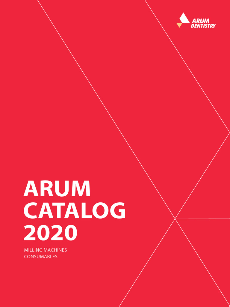 ARUM Milling Machine Catalog 2020 | PDF | Dental Implant | Dentistry Branches